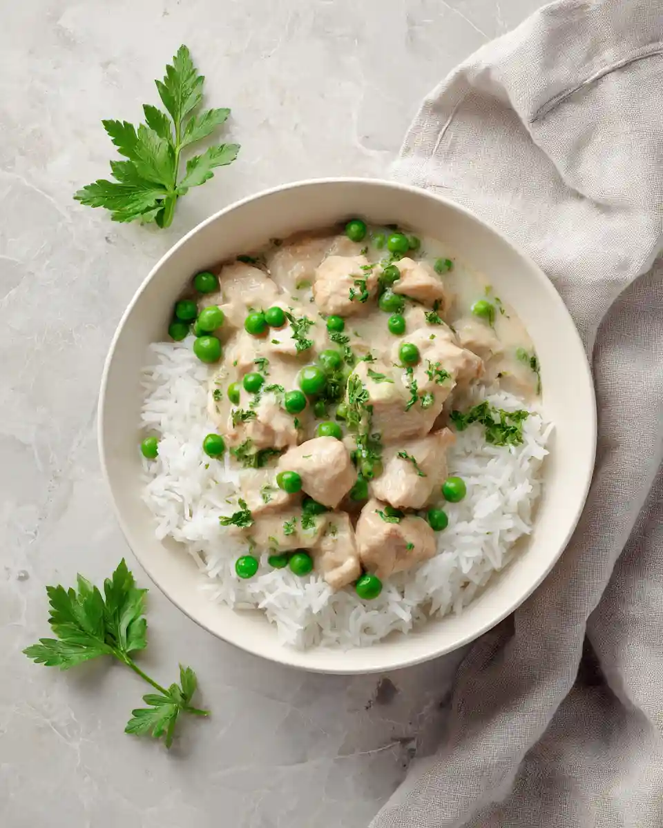 Crockpot Creamy Chicken and Peas (Ultimate Easy Dinner)