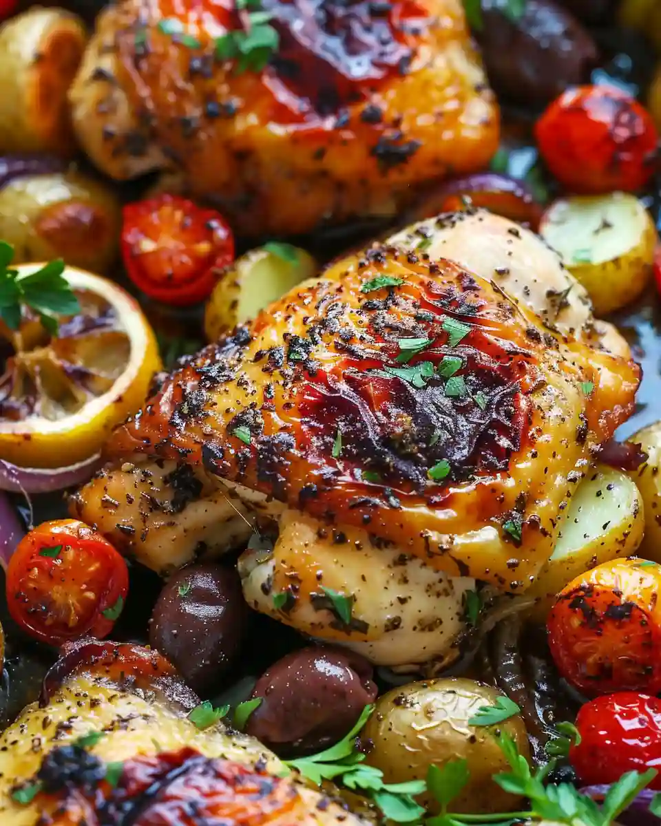 Oven-Baked Greek Chicken with Potatoes