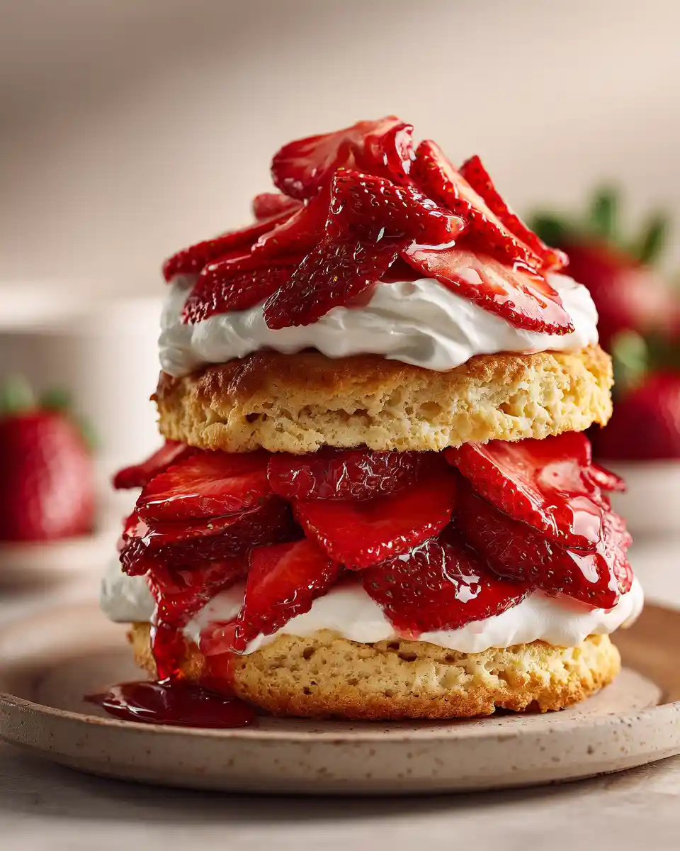Fresh Strawberry Shortcake Recipe (Easy Spring Dessert)