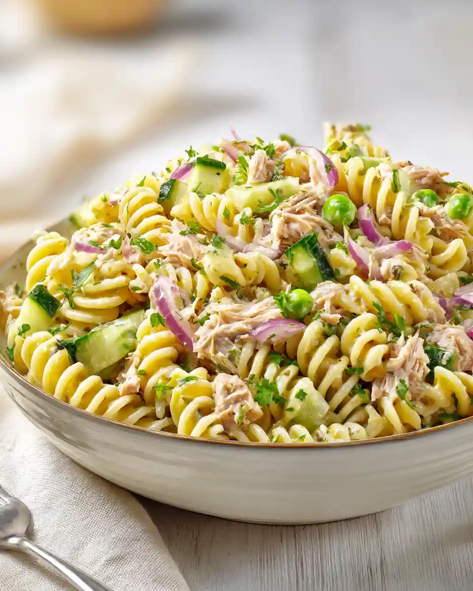 Tuna Pasta Salad Recipe (Easy Cold Pasta Salad for Meal Prep)