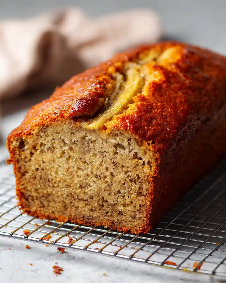 Banana Bread Recipe (Moist Easy Homemade Loaf for Breakfast)