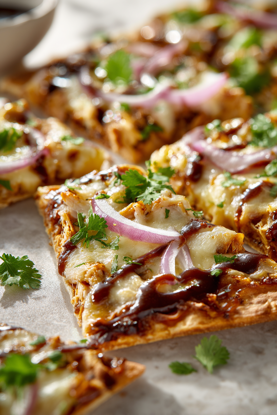 BBQ Chicken Flatbread (Quick Dinner) Recipe